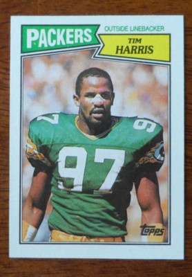 1987 TOPPS FOOTBALL #358 TIM HARRIS GREEN BAY PACKERS ROOKIE EX/MT A ...