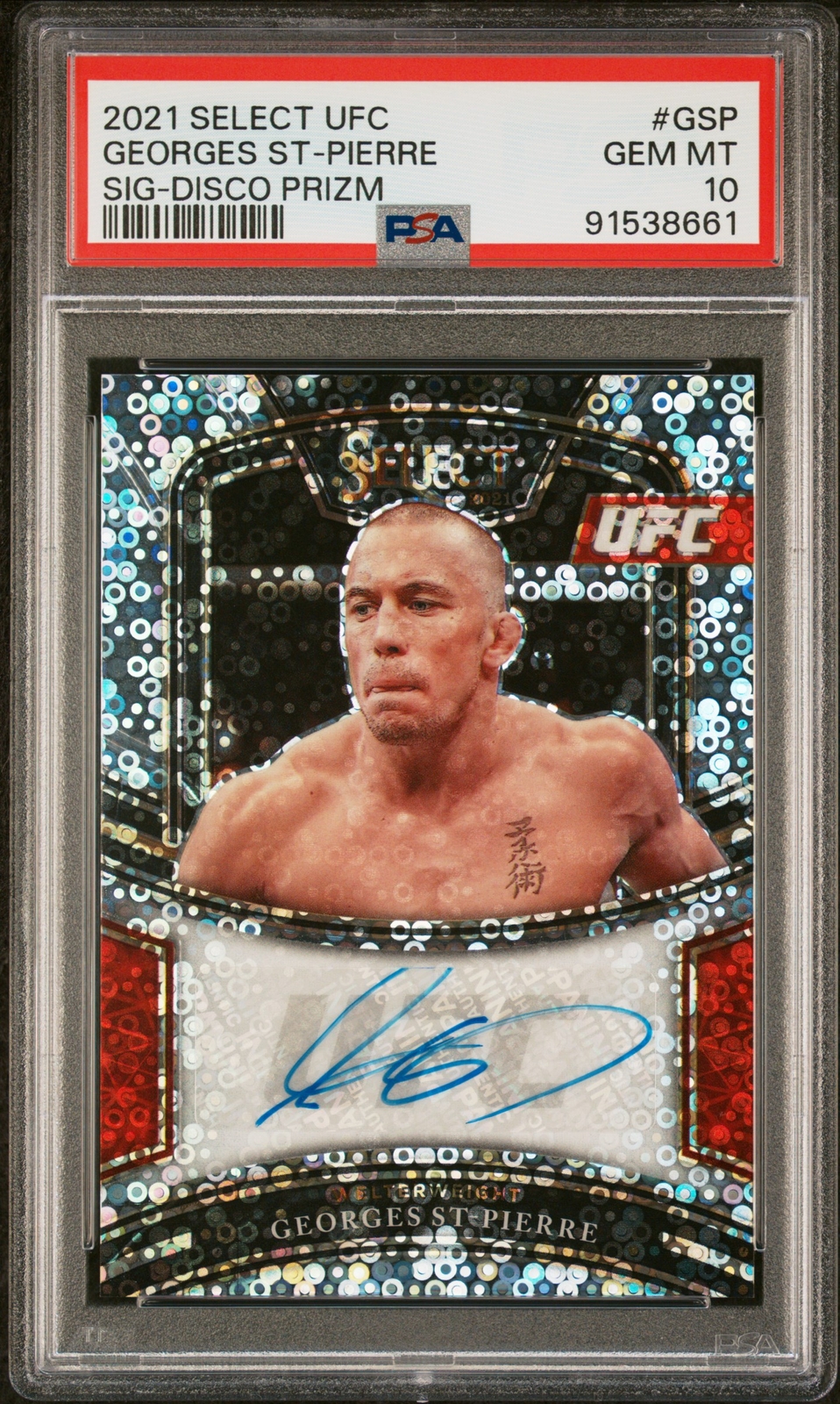 2021 Panini Select Ufc Signatures #GSP Georges St-Pierre Sig-Disco ...