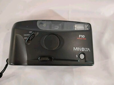 Minolta F10 Focus Free Point & Shoot 35mm Film Camera Compact Working ...
