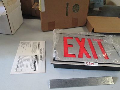 Lithonia Electroluminescent Exit Sign Aluminum Cat# ELRES1G277ELN (NIB ...