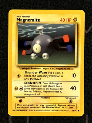 Magnemite 53/102 Base Set WOTC UNLIMITED NM-MT | eBay
