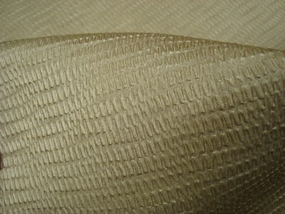One yd VALLEY FORGE Alchemy NAUGAHYDE VINYL FABRIC Upholstery Coin gold ...