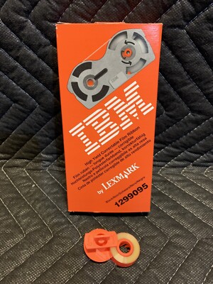 IBM Lexmark High Yield Correctable Film Ribbon Black 1299095 w ...