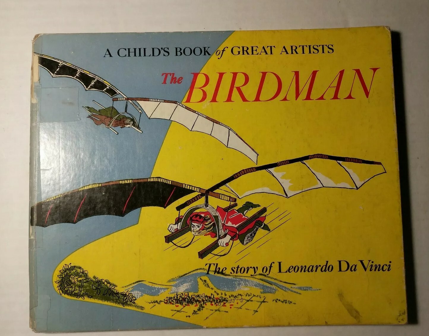 VTG Rare Child's Book 1951 The Birdman Great Artists Leornardo Da Vinci ...