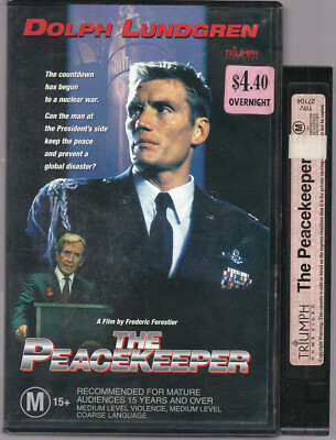 RARE VHS Video Tape THE PEACEKEEPER Big Box Ex-Rental Lundgreen | eBay ...