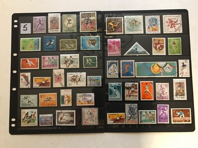 RUNNING ,HURDLES & OLYMPIC ON STAMPS TOPIC Stamp Collection FREE ...