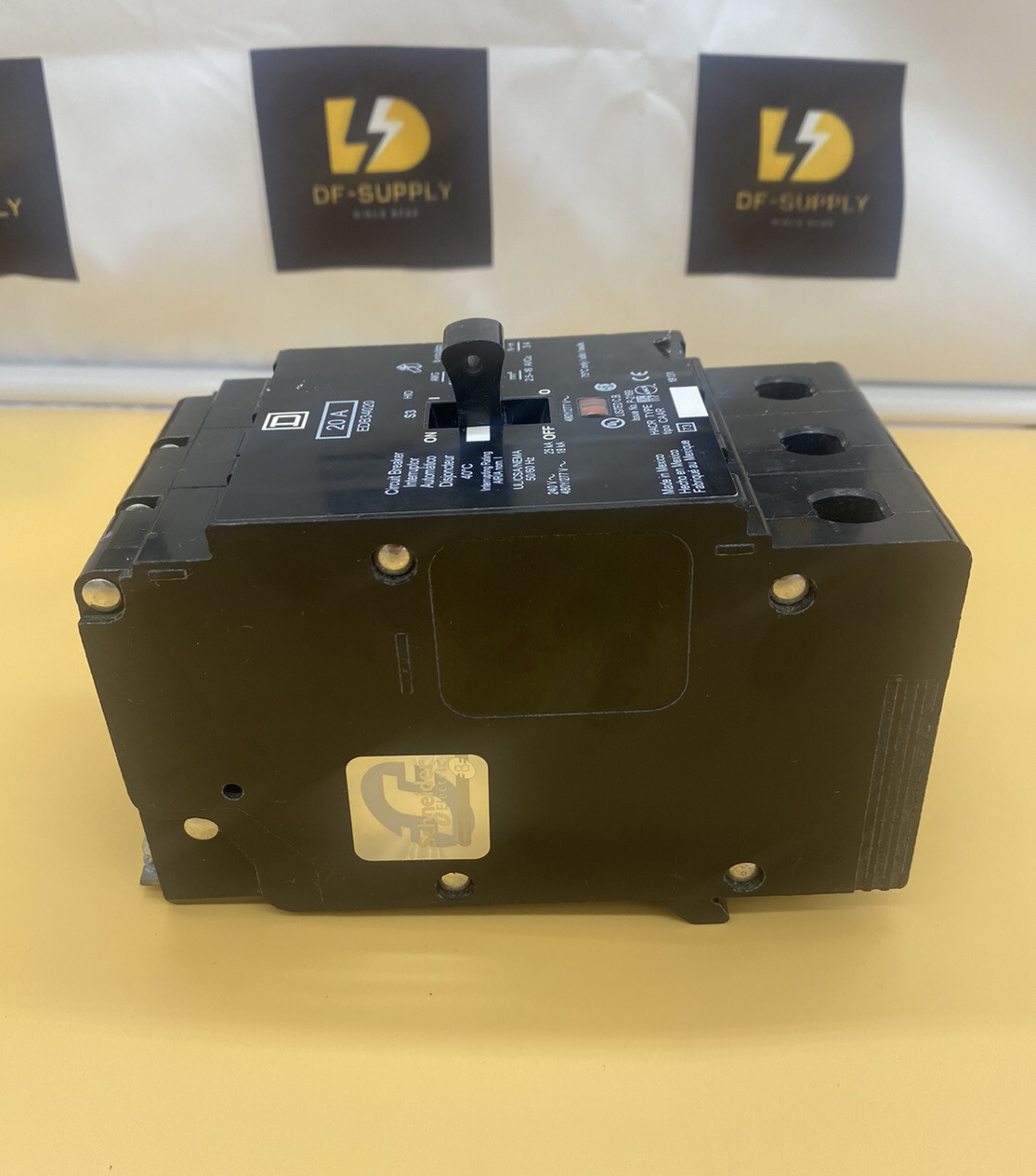 Square D EDB34020 20A 3 Poles Bolt On Circuit Breaker 785901875246| eBay