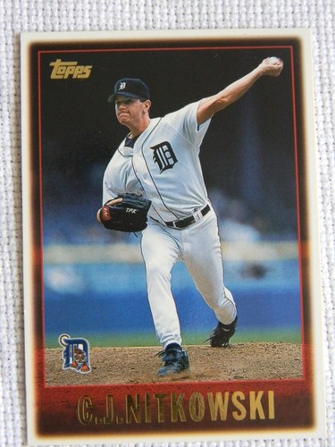 C.J. Nitkowski #313 Detroit Tigers 1997 Topps-Pre Owned VG Baseball ...