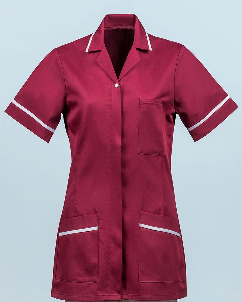 Womens Healthcare Tunic NHS Uniform Nurse Zip Top Hospital Carehome ...