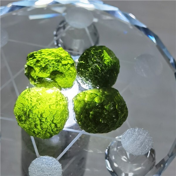 13.3g Green GEM MOLDAVITE Meteorite Impact Glass Czech - 4Pc L372 | eBay