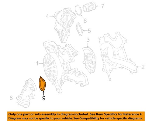 MERCEDES OEM 17-18 GLS450 Water Pump-Inlet Pipe Seal 2762010280 | eBay