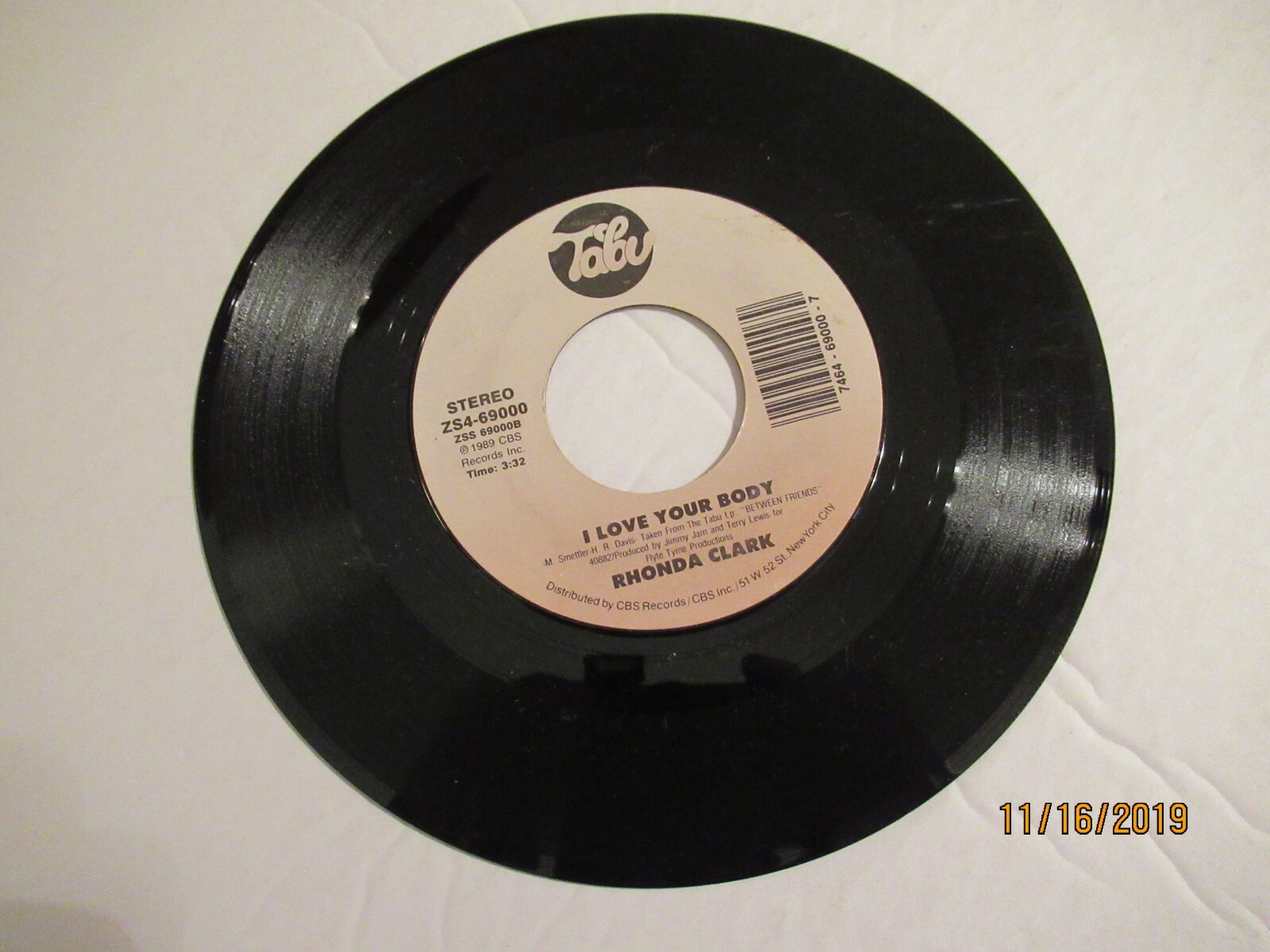 Rhonda Clark: State Of Attraction / I Love Your Body / 45 Rpm 1989 R&B ...