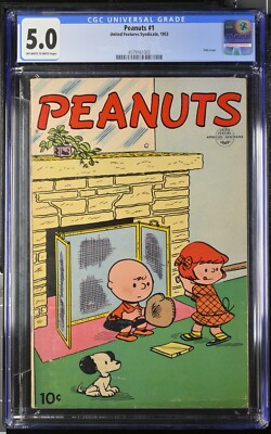 Peanuts #1 United Features Syndicate 1953 CGC 5.0 Sharp! | eBay
