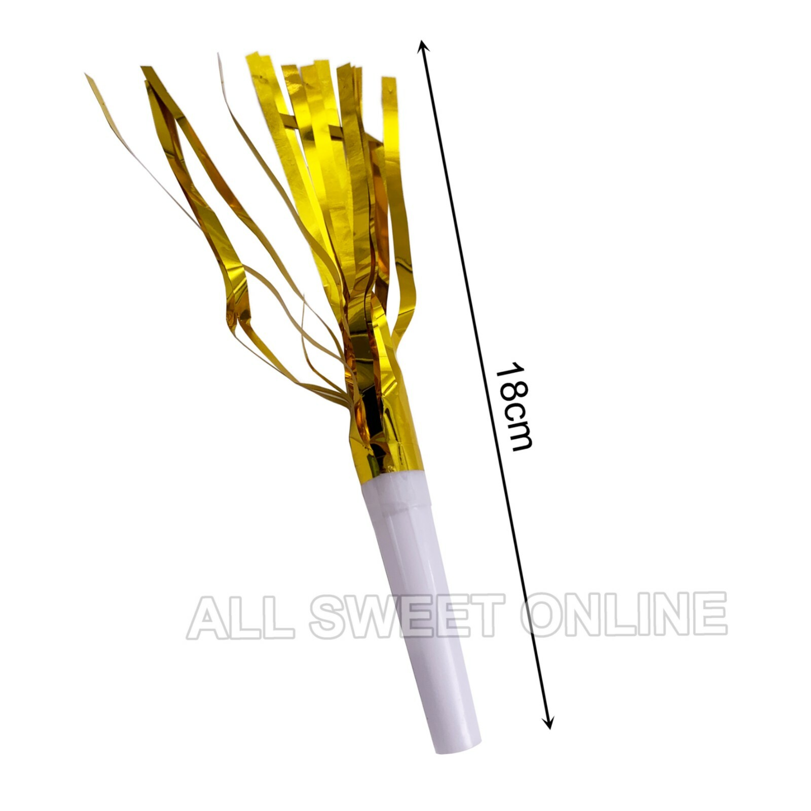 8x Colourful Party Streamer Blow Outs Kids Rainbow Birthday Party ...