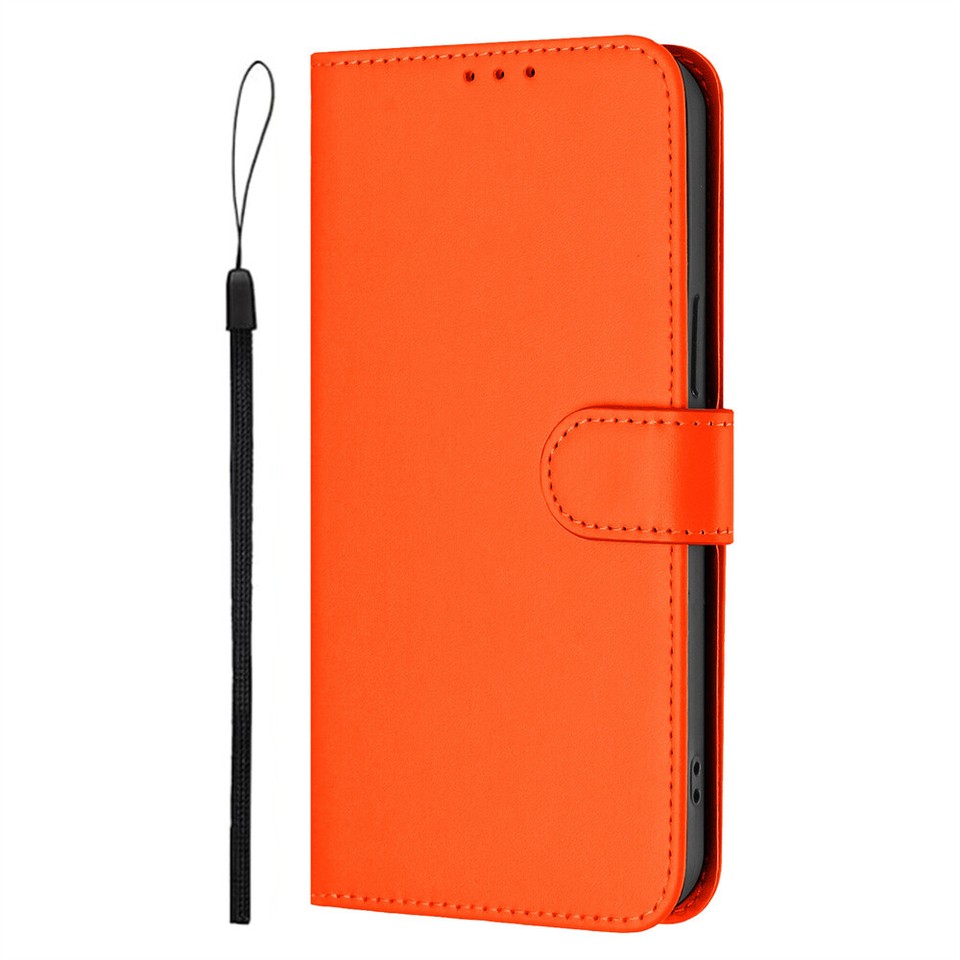 Solid Color PU Leather Wallet Case Phone Cover for Redmi Note 12 pro 11 ...