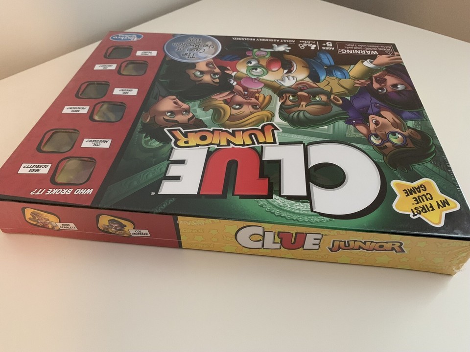 CLUE Jr. Board Game ~ My First Clue Game, Hasbro NEW Sealed | eBay