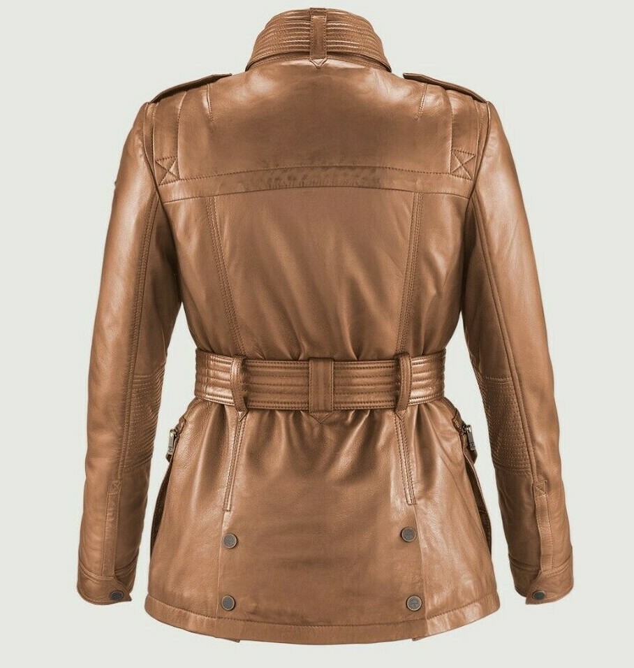 Barney And Taylor The Chorlton Brown Multi Pocket Leather Jacket Coat ...