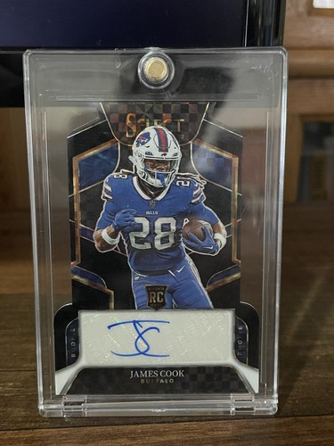 2022 Panini Select - Rookie Signatures James Cook Black Prizm Die Cut 1 ...