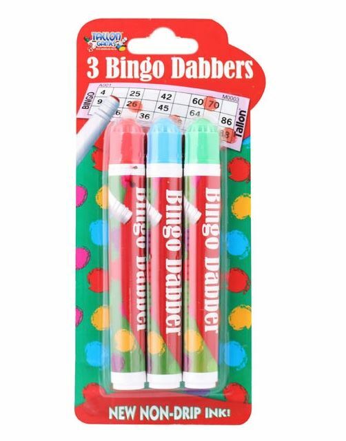 3PC Bingo Dabbers Marker Pens Classic Non Drip Ink Dotters Pens Tombola ...