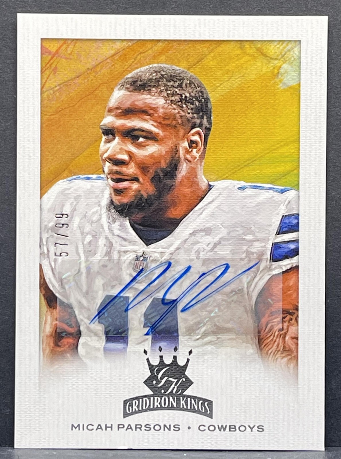 2021 Panini Chronicles Micah Parsons Gridiron Kings Rookie Autograph RC ...