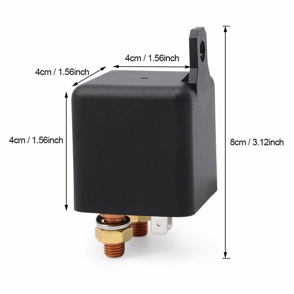 12V 250A Heavy Duty Continuous Relay Battery Starter Switch Relays 4 ...