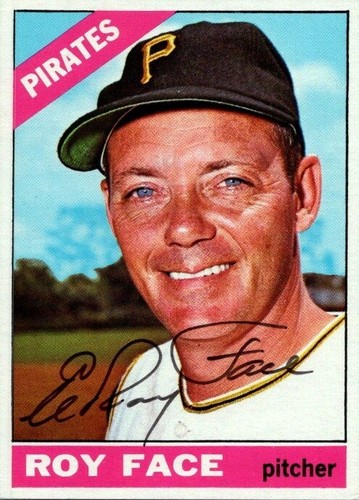 1966 -Roy Face- Topps Autograph/Signed/Auto Baseball Card #461 Pirates ...