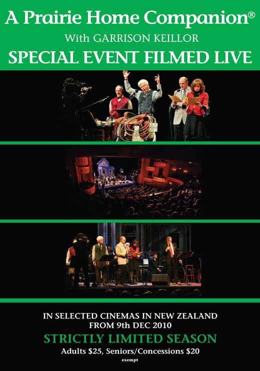 A PRAIRIE HOME COMPANION LIVE IN HD! Movie POSTER 27x40 Elvis Costello ...