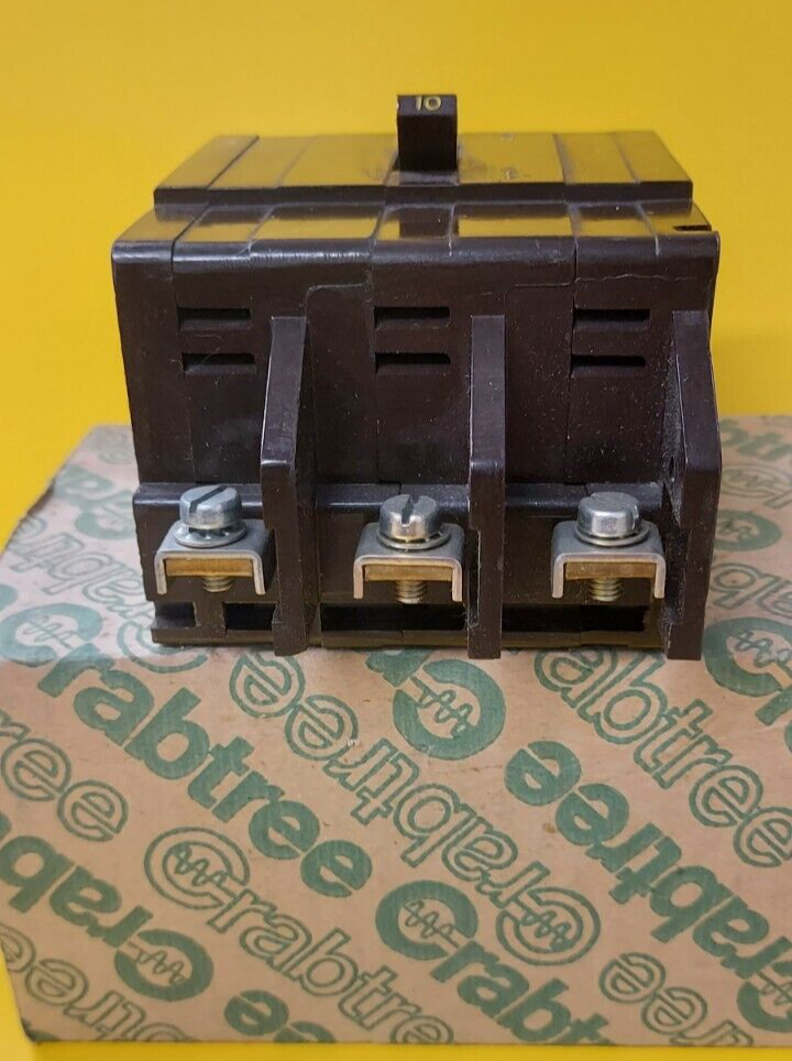 Crabtree C50 MCB 60 Amp Type C 60a Triple Pole 3 Phase Breaker C-50 for ...
