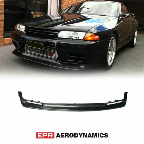 Carbon Glossy Jun Style Fit For Nissan Skyline R32 GTR Front Lip Under ...