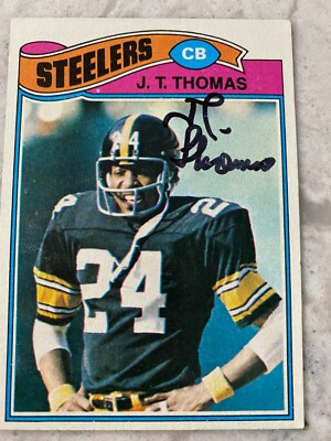 J.T. Thomas signed PITTSBURGH STEELERS card 1977 Topps | eBay