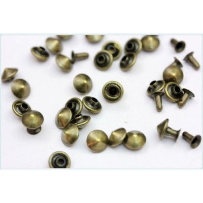 250pz borchie a cono con rivetto colore bronzo misura diametro 8mm | eBay