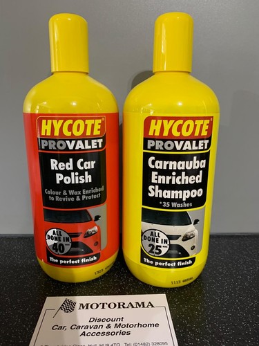 Hycote Provalet Red Car Polish/Wax & Enriched Car Shampoo Revive ...
