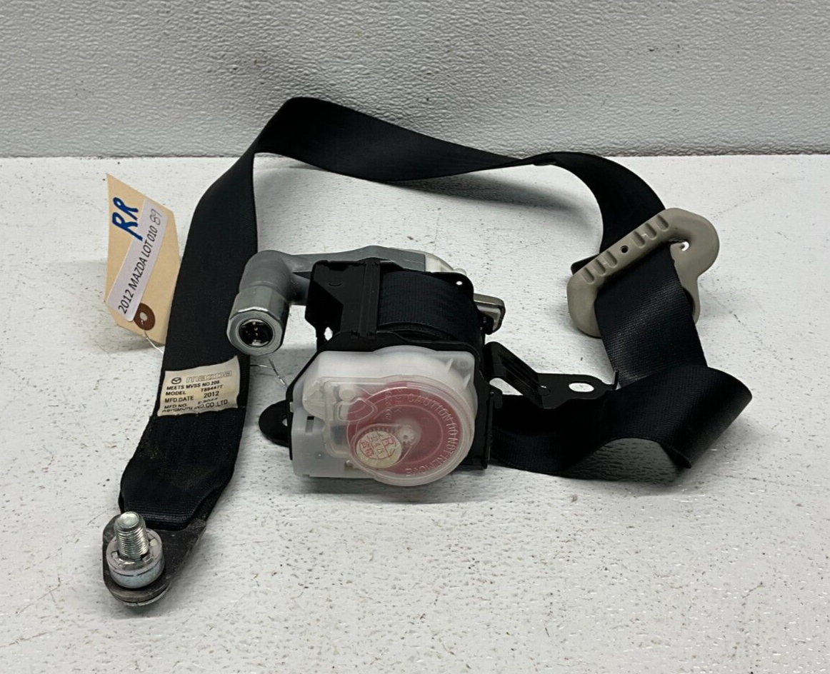 10-13 MAZDA 3 SEDAN FRONT RIGHT PASS SIDE SEAT BELT REATRACTOR ASSY ...