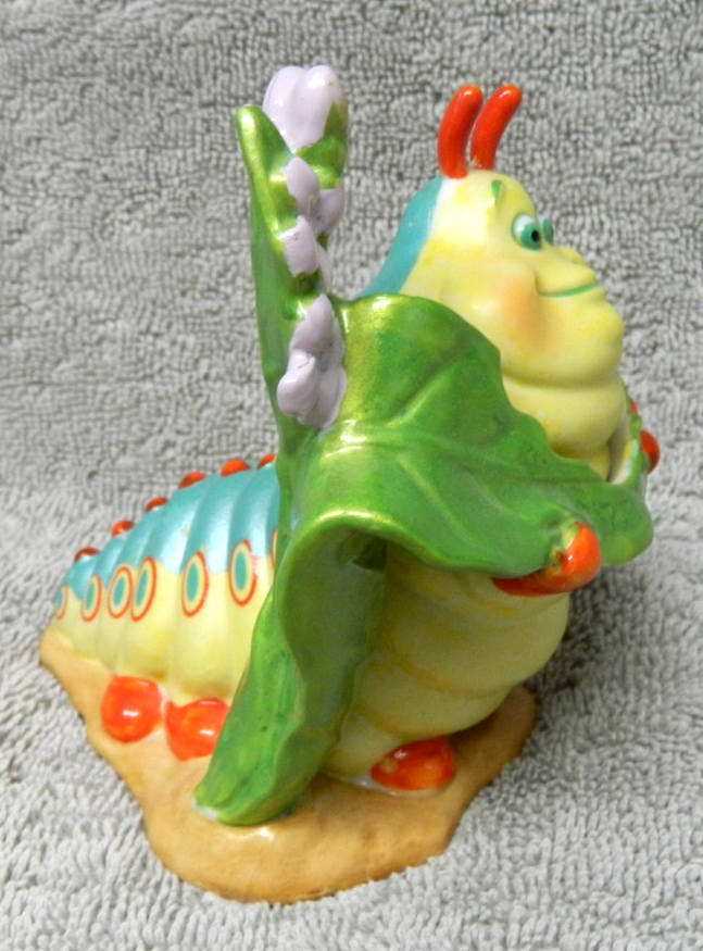 VINTAGE CLASSIC DISNEY PIXAR HEIMLICH - BUGS LIFE PORCELAIN FIGURINE ...