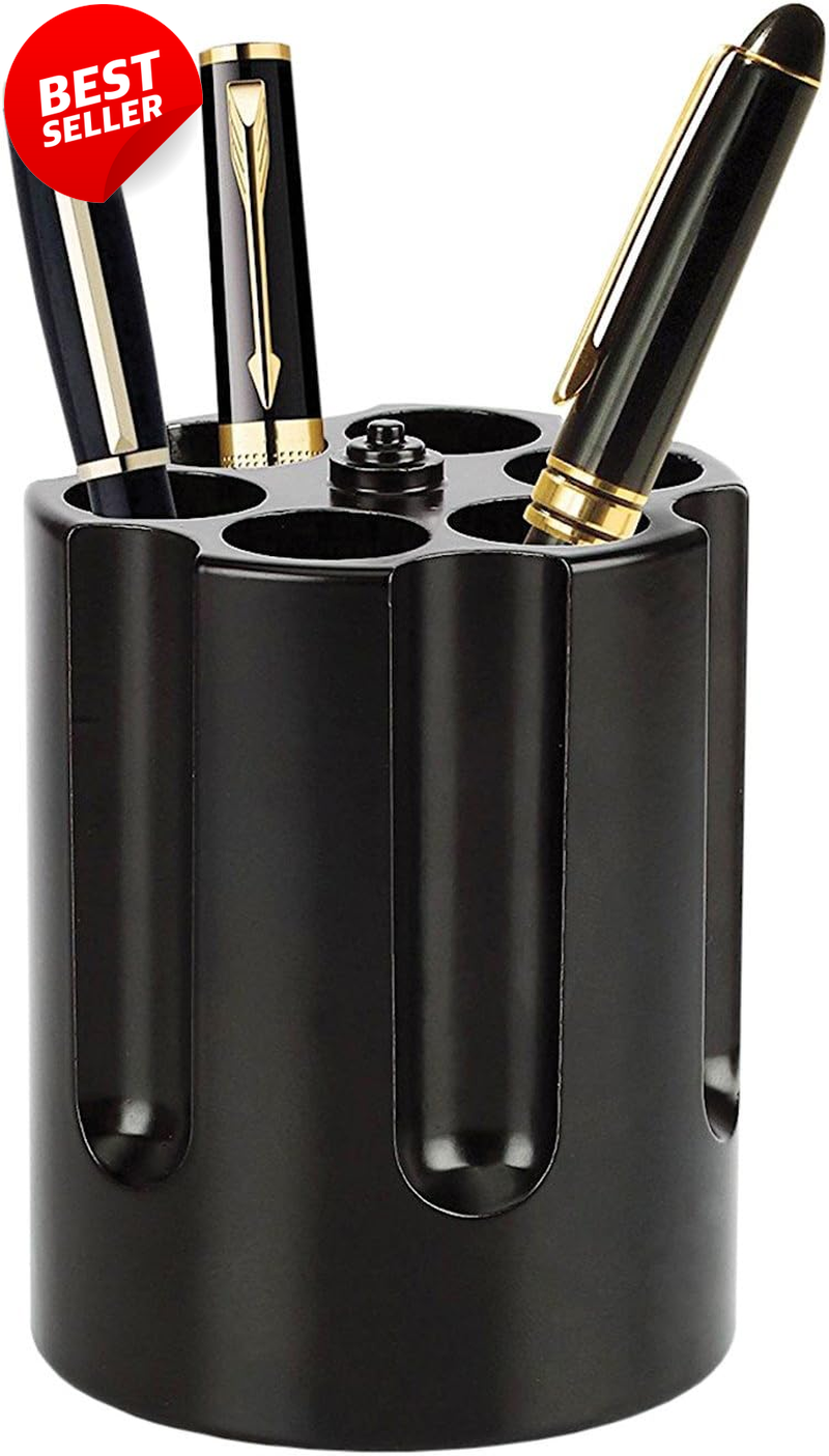 Revolver Pen Holder & Paper Weight, Cast Aluminum Office Gift – Cool ...