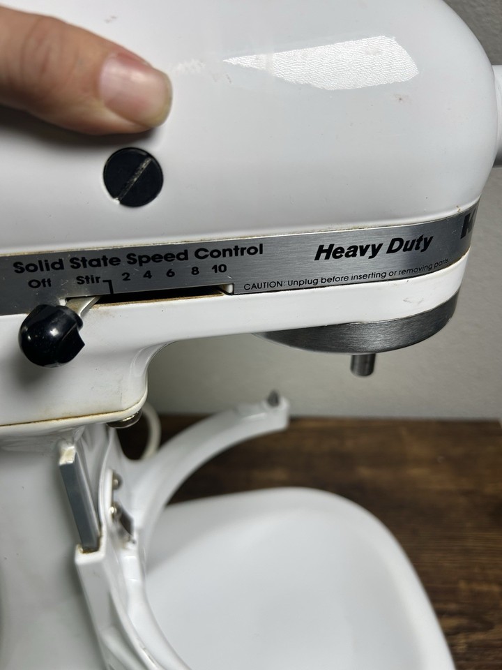 KitchenAid K5SS Stand Mixer 325 Watts White Heavy Duty Series 5qt ...