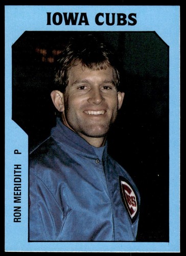 1985 TCMA Iowa Cubs Ron Meridith Iowa Cubs #17 | eBay