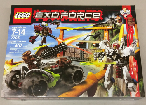 LEGO Exo-Force 7705 Gate Assault NEW! Ha-Ya-To Iron Drones Tank Mech ...