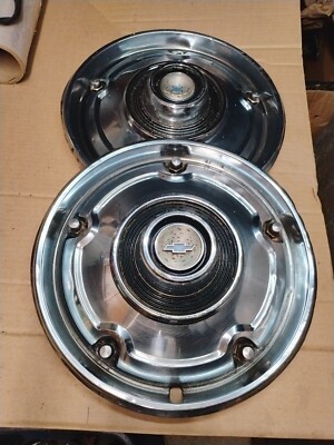 1969-1975 Chevy C10 1/2 Ton Truck Factory Deluxe Full Wheel Covers ...