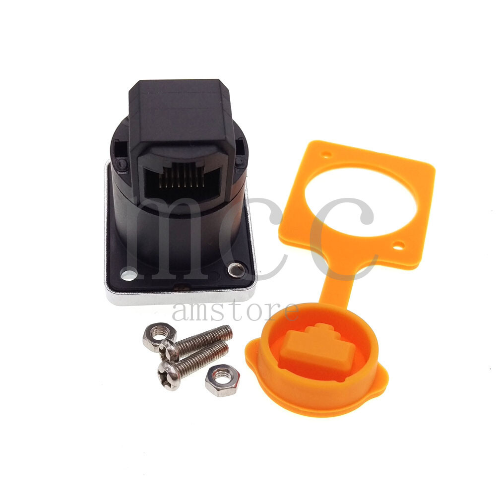 Waterproof（Elbow） RJ45 Panel Mount Chassis 8P8C RJ45 Ethernet Socket ...