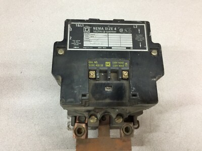 USED SQUARE D SIZE 4 2POLE 120VAC COIL 600VAC CONTACTOR 8502-SF01 | eBay
