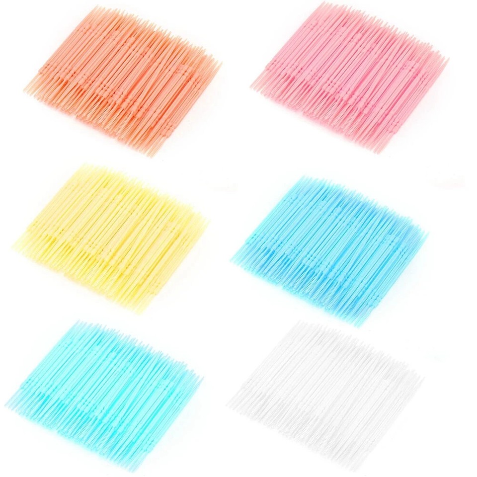 100 PCS PACK PLASTIC TOOTHPICKS Dental Tooth Picks Oral Care Hygiene ...