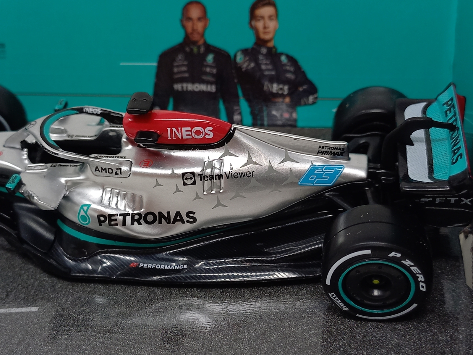 Burago Race 1:43 / Mercedes AMG F1 W13 E Performance 2022 (N.63 George ...