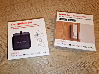 Smart Home Set – SwitchBot Tür- und Fenstersensor + SwitchBot Schalter ...