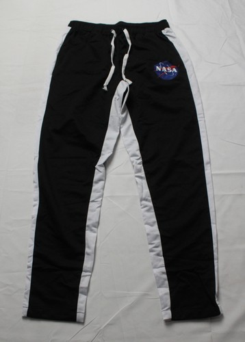 Shein Men's Manfinity Sporsity Contrast-Seam NASA Pants LC7 Black ...