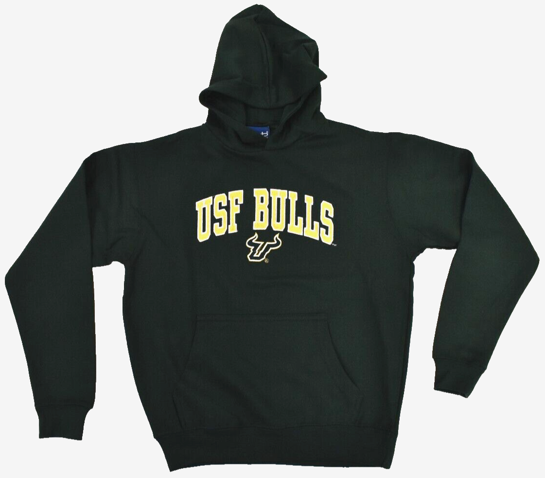 Old Varsity Brand Youth Boys USF South Florida Bulls Embroidered Hoodie ...