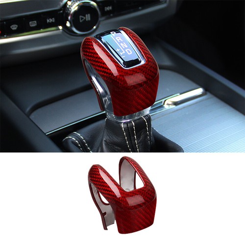 Real Carbon Fiber Central Console Gear Shift Knob Trim For Volvo XC90 ...