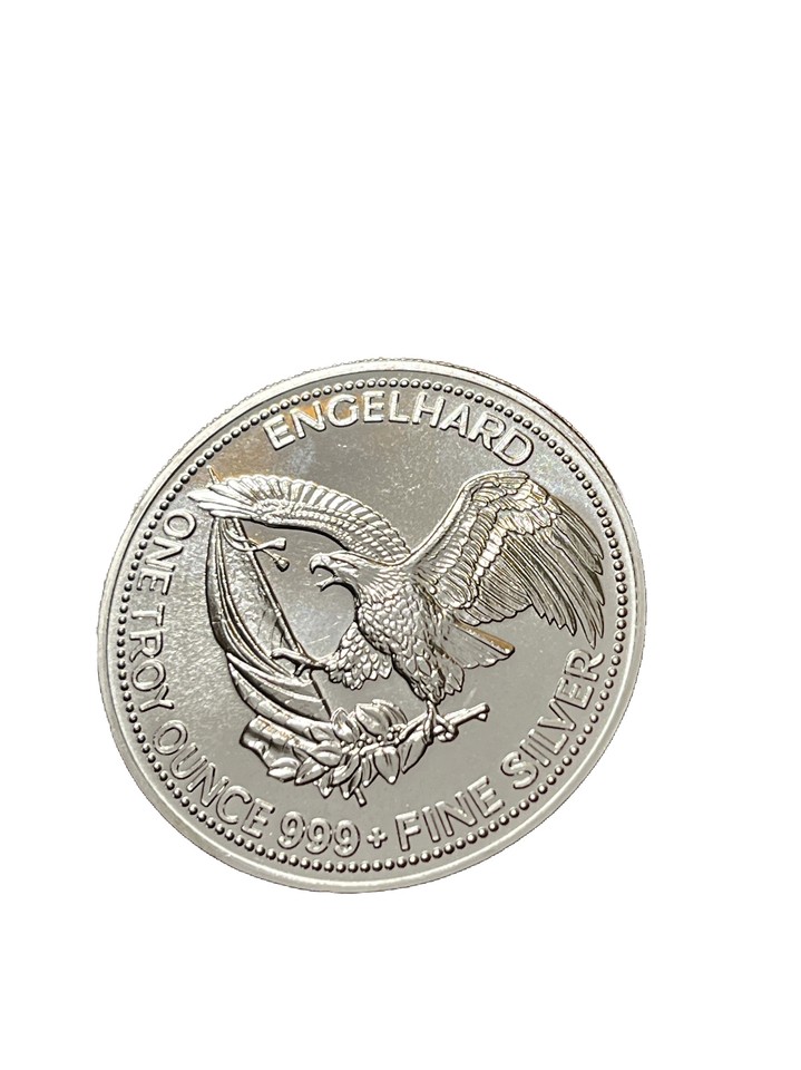 1984 Engelhard Prospector Round 1 oz .999 Silver Coin Uncirculated. | eBay