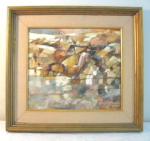 Superb Impasto - Original Signed Margit Beck Oil On Canvas Abstract ...