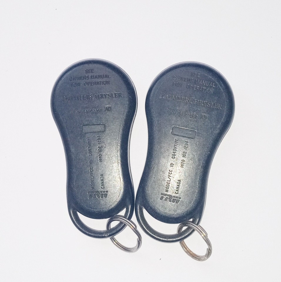 OEM PAIR CHRYSLER DODGE JEEP KEYLESS REMOTE FOB FCC ID:GQ43VT17T P/N ...